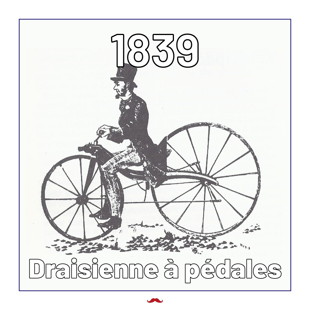 Histoire du vélo : La draisienne à pédales en 1839 - Jean Connait Un Rayon